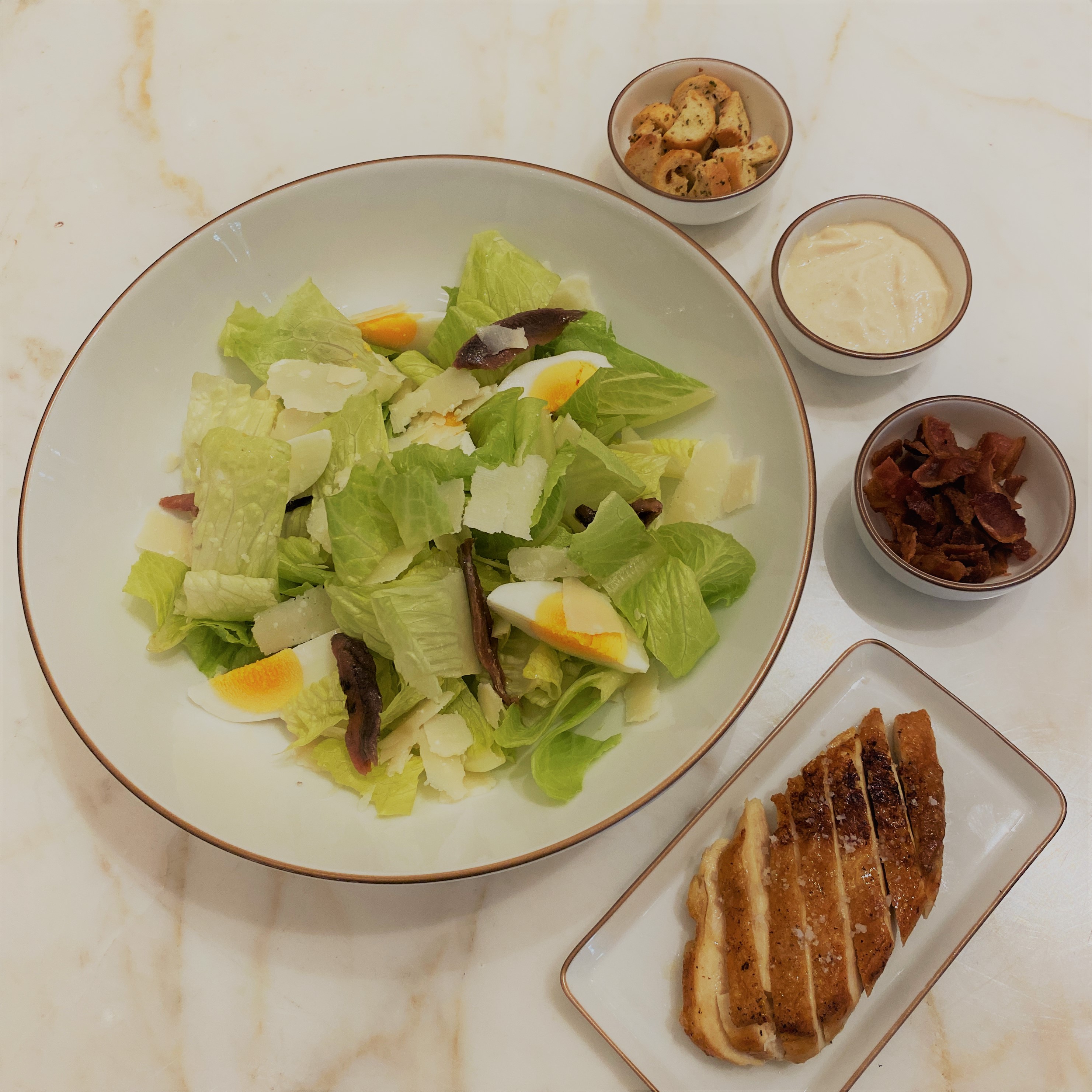 CAESAR SALAD WITH CHICKEN | Raffles Grab and Go