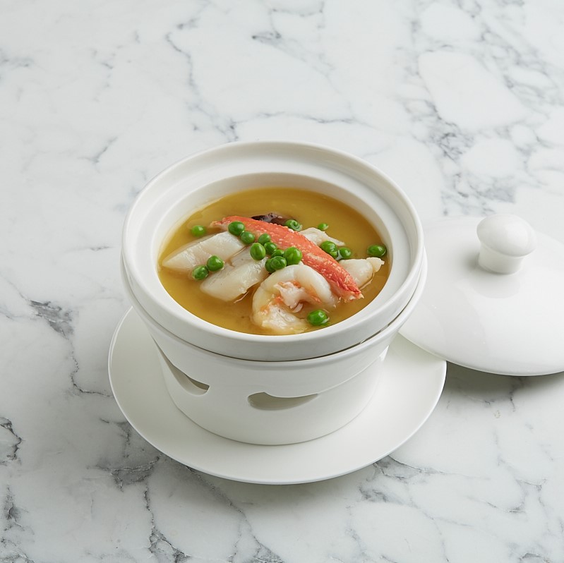 海鲜黄潭子 8-Hour Golden Broth with Scallop, Prawn & Hokkaido Crab Leg ...
